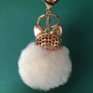 Accessories | New Adorable Snow White Fox Fur Bagkeychain | Poshmark